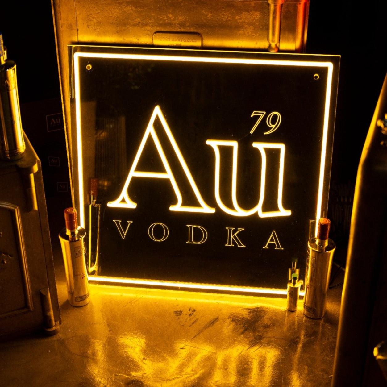 Au Vodka LED Logo Sign - Limited Edition - Au Vodka USA – Au Vodka USA LLC
